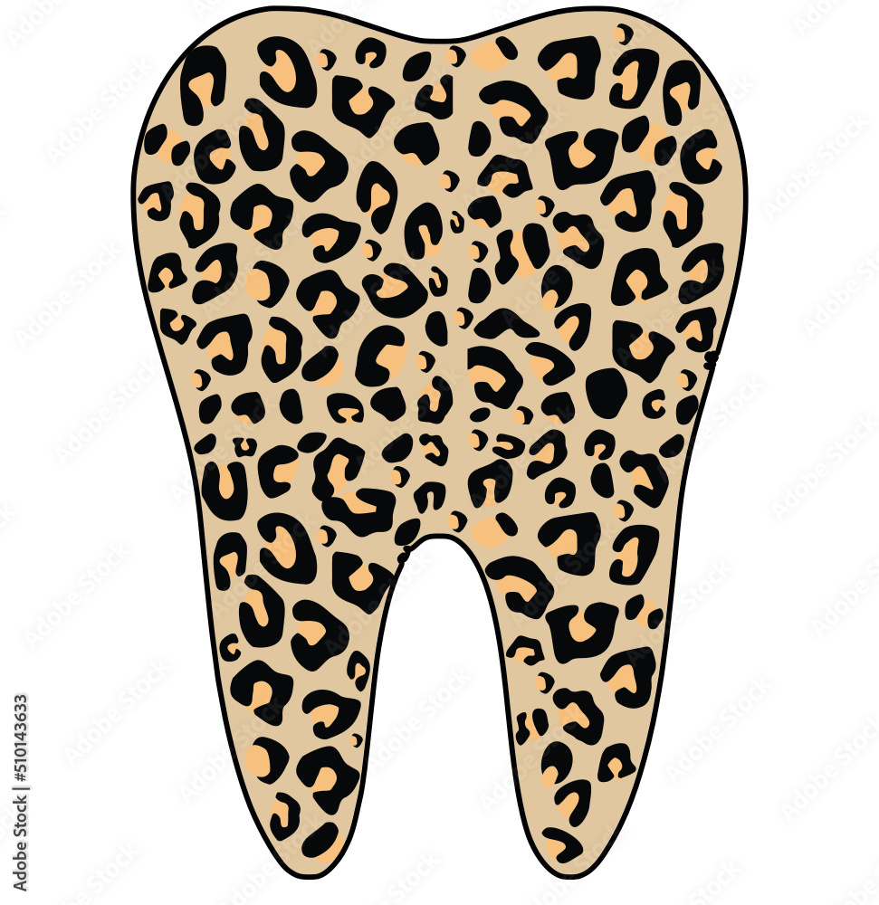 Tooth svg, Tooth leopard print svg, dentist svg, dental assistant svg ...