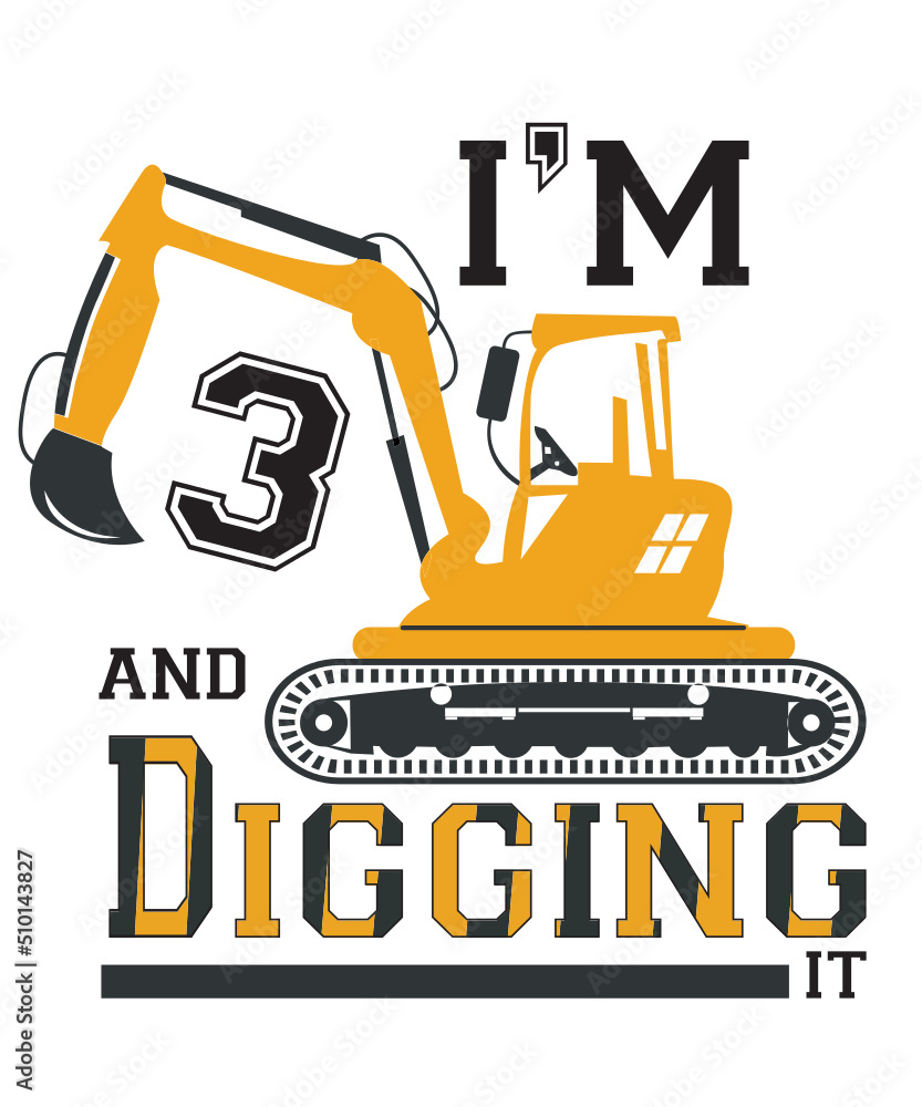 I dig being Svg, Birthday boy svg, Construction Birthday Svg, baby ...