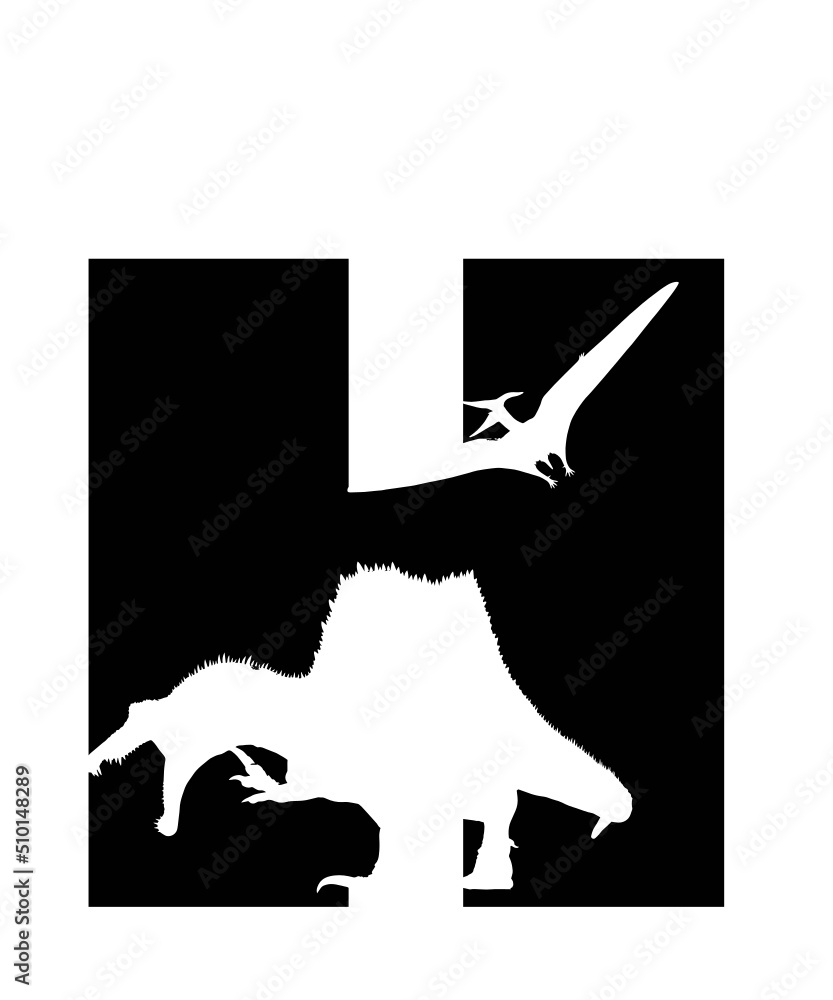 Vetor de Dinosaur Font SVG, Dinosaur Alphabet, Dinosaur Cut Files, t ...