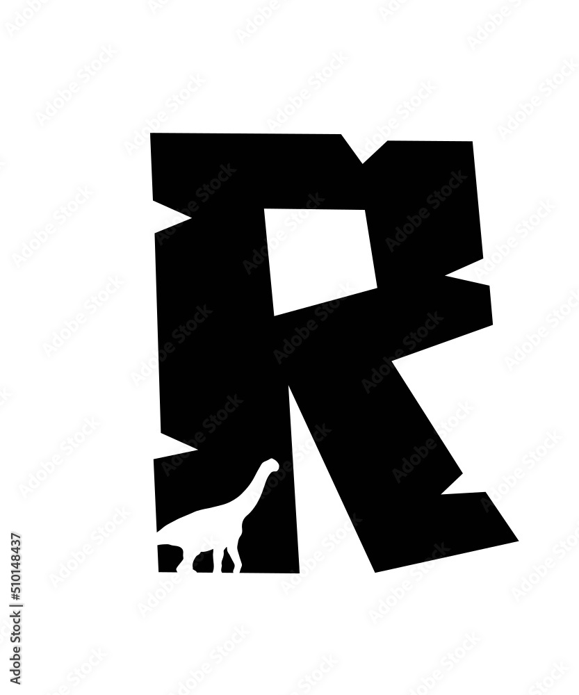 Dinosaur Font SVG, Dinosaur Alphabet, Dinosaur Cut Files, t rex font ...
