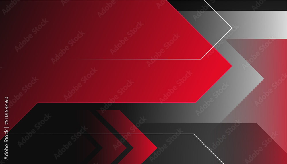 Colorful black and red presentation templates elements. Vector ...