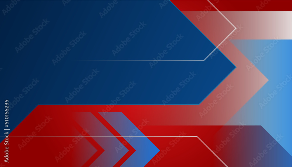 Colorful blue and red presentation templates elements. Vector ...