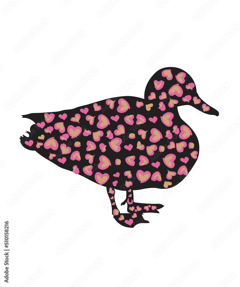 Cheetah Print Duck PNG, leopard print duck svg, duck svg, Cheetah Print ...