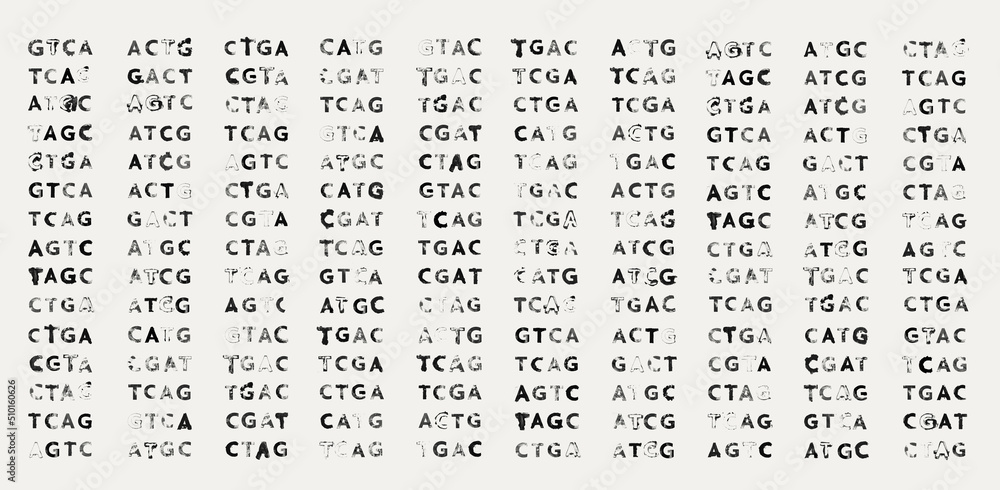 Random GATC letters for biotech genetics and genomics Stock Photo ...