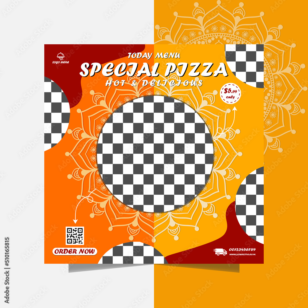 special food menu card design Stock Vector | Adobe Stock