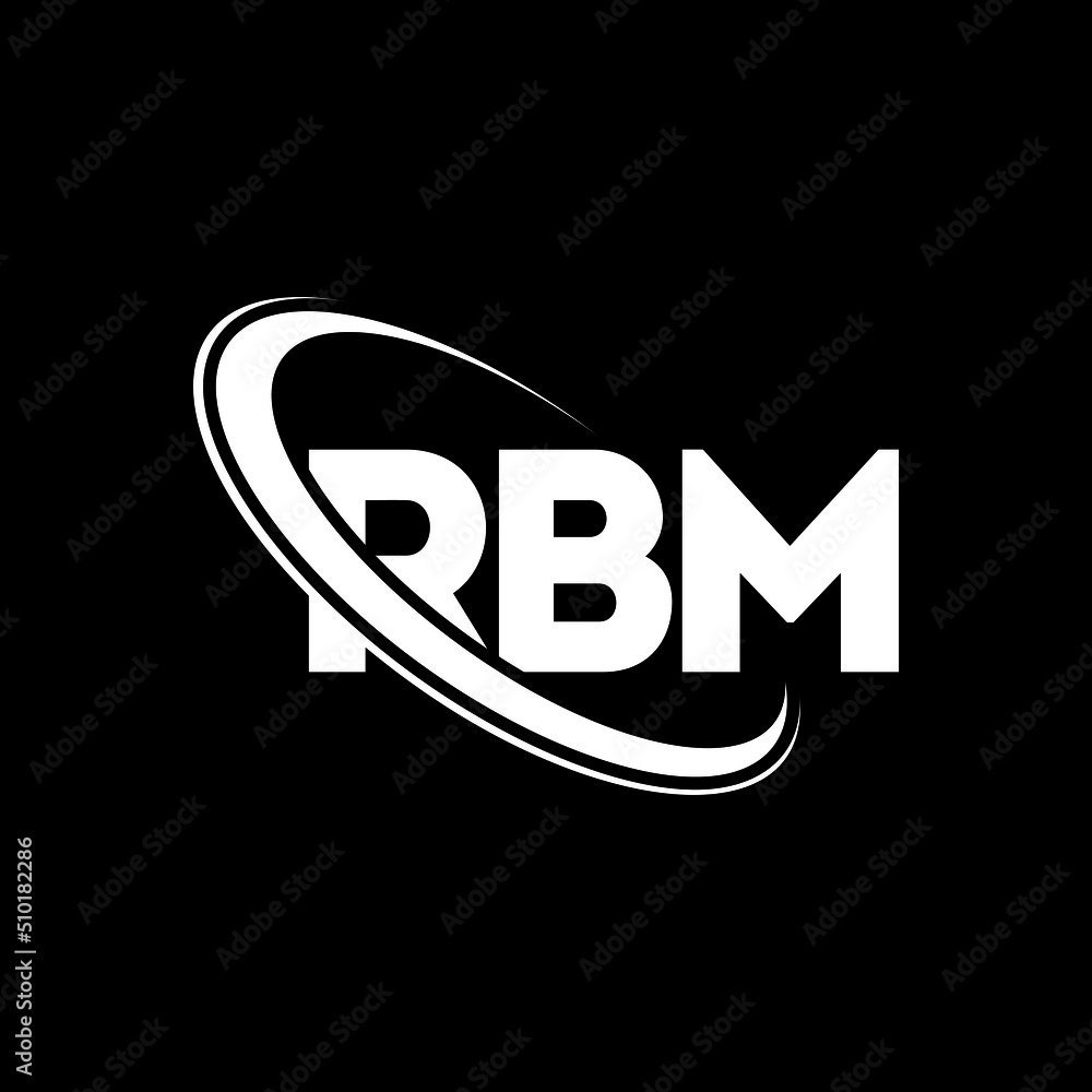 RBM logo. RBM letter. RBM letter logo design. Intitials RBM logo linked ...