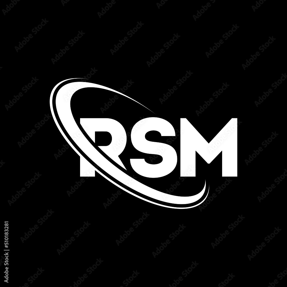 RSM logo. RSM letter. RSM letter logo design. Initials RSM logo linked ...