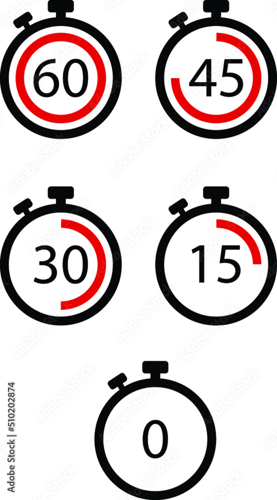 Timer Vector illustration. Timer image or clip art. Stock Vector ...