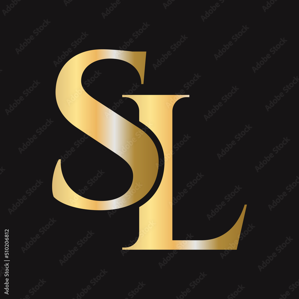 Initial letter SL, LS logo design vector template. Monogram SL logotype ...
