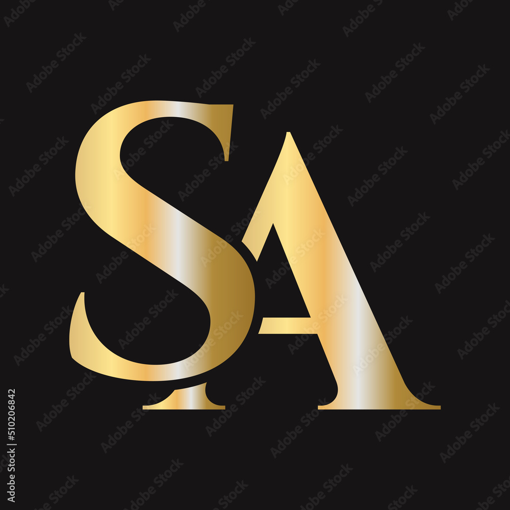 Initial letter SA, AS logo design vector template. Monogram SA logotype ... Initial letter SA, AS logo design vector template. Monogram SA logotype ...