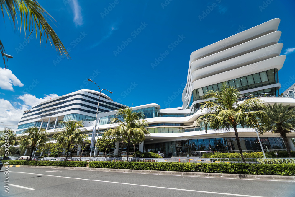 Pasay, Metro Manila, Philippines - May 2022: Conrad Hotel along Seaside ...