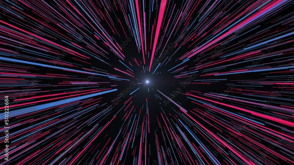 Universe Travel Hyperspace. Travel in space with the speed of light ...