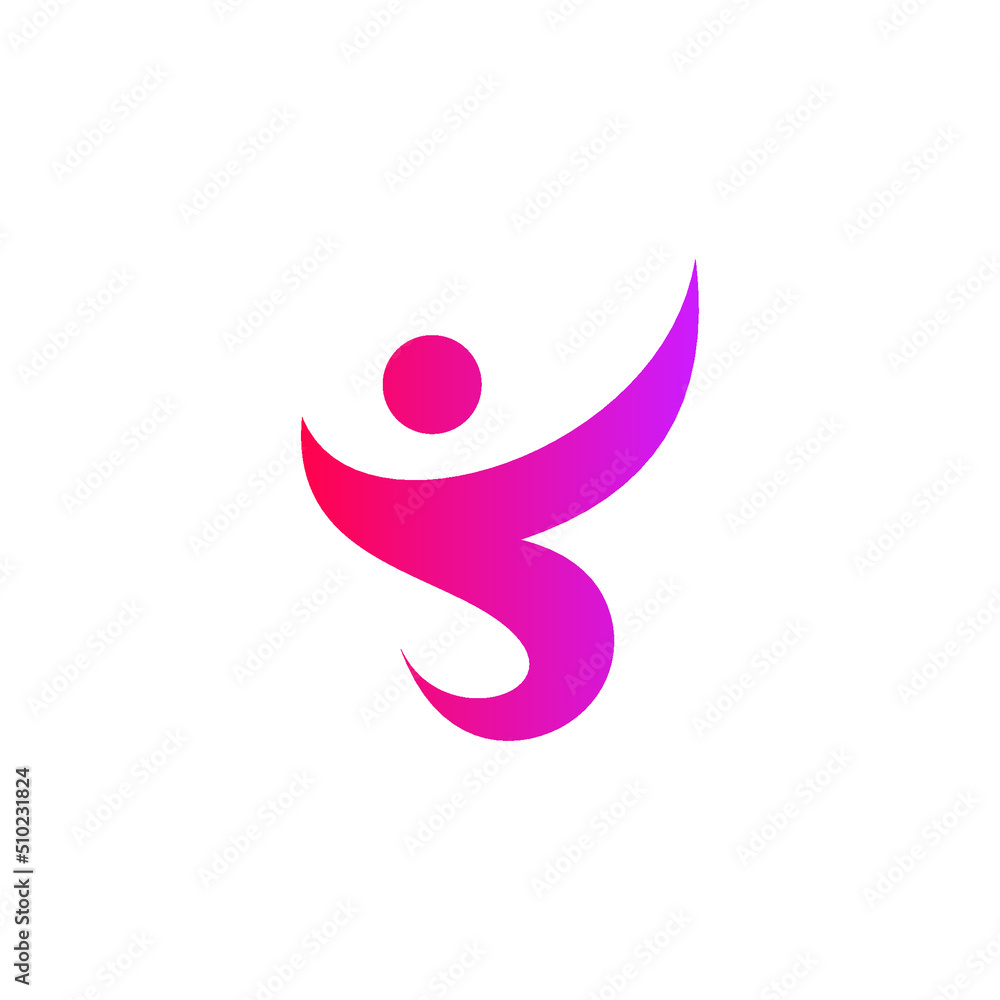 Y People Logo, Y Icon, Human Success Symbol Stock Vector | Adobe Stock