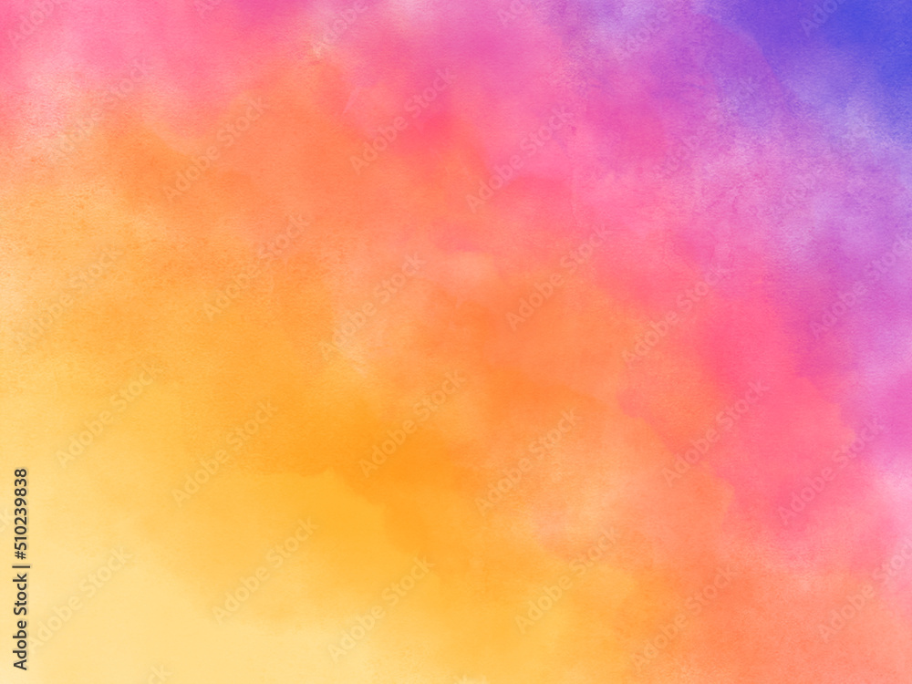 Rainbow watercolor gradient background Stock Illustration | Adobe Stock