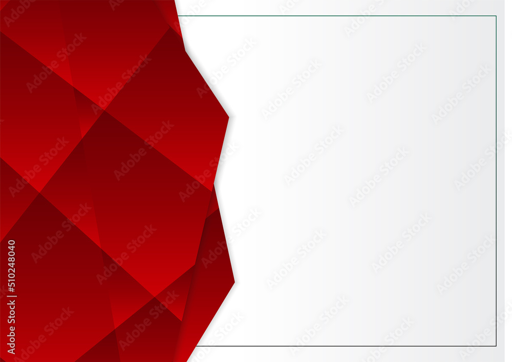 Simple abstract red and white background for business presentation ...