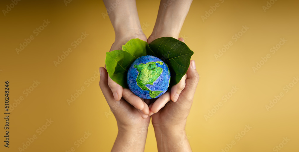 World Earth Day Concept. Green Energy, ESG, Renewable and Sustainable ...