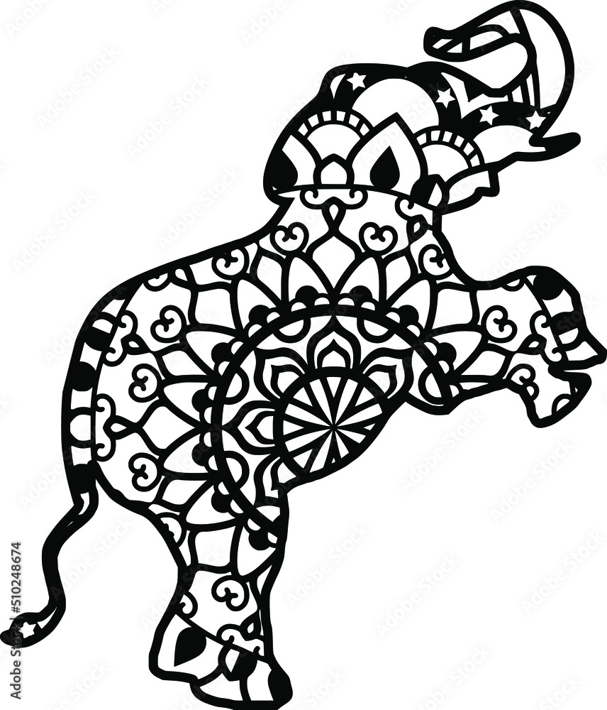 Mandala design. You can change the color and size of the design. Will ...