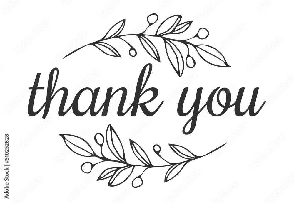 Thank you sign icon. Customer service symbol. vector thank you ...