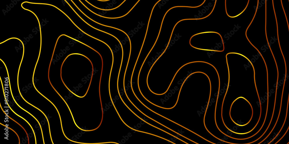Abstract topographic contours map on concept of a conditional geography ...