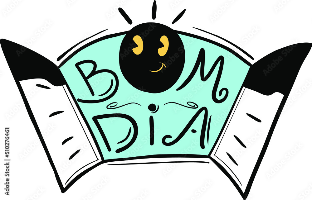 Good morning classic cartoon illustration Stock Vector | Adobe Stock