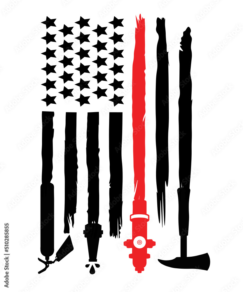 firefighter svg, firefighter flag svg, fireman svg, fire department svg ...