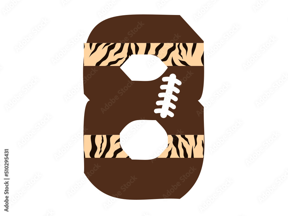 Football Font SVG png, half leopard football font letters alphabet and ...