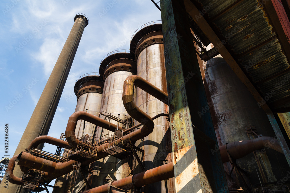 building, industrial, pipe, dolni vitkovice, ostrava, abandoned ...