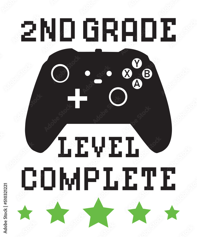 grade Level Complete Svg, gamer Graduation svg, Grade School Svg, Video ...