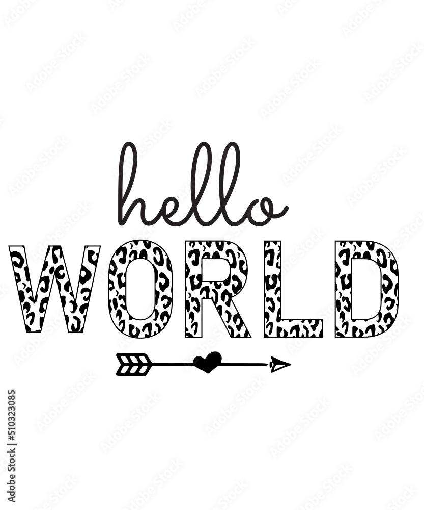 hello world svg png, baby girls half leopard svg png, Baby Girl Svg Png ...