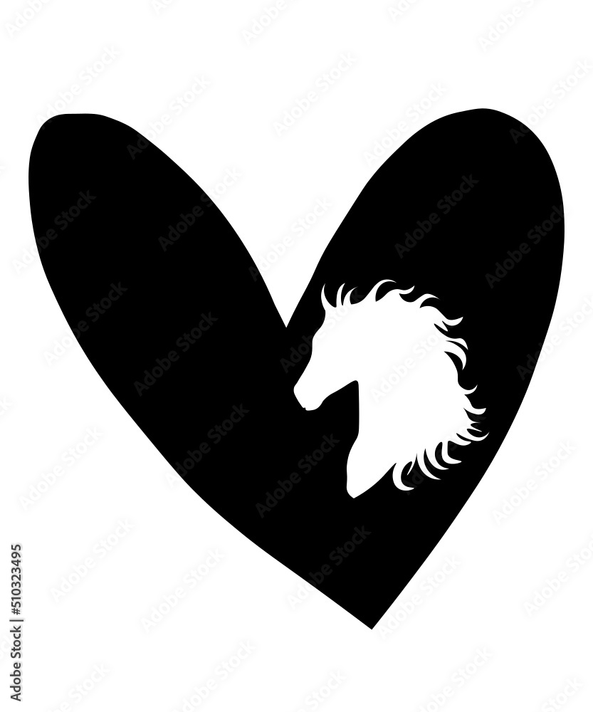 horse heart svg, horse head svg, equestrian svg, HORSE Svg, horses svg ...