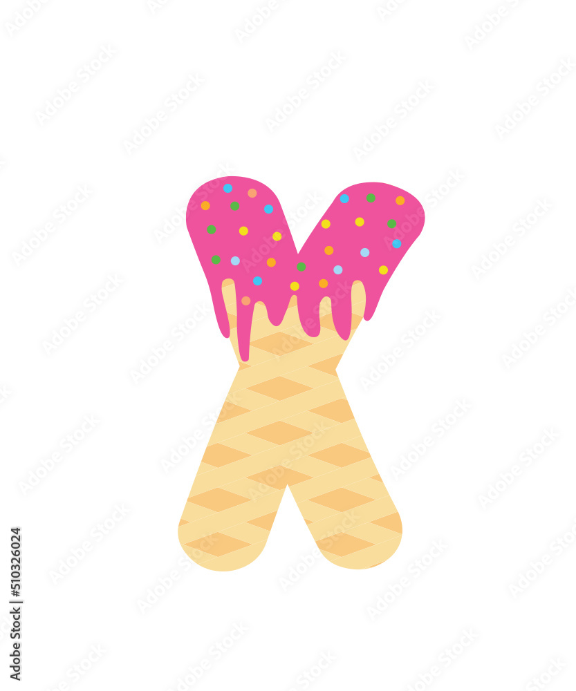 ice cream alphabet svg, summer alphabet letters font ice cream svg, Ice ...