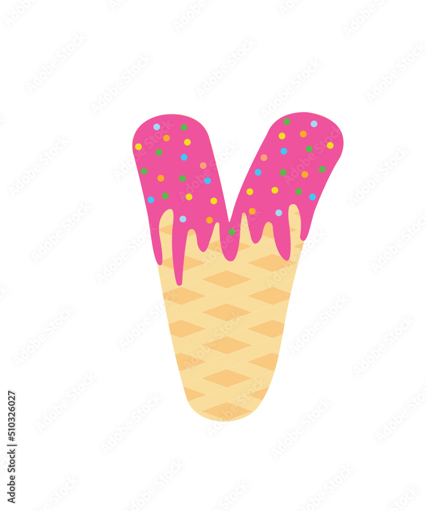 ice cream alphabet svg, summer alphabet letters font ice cream svg, Ice ...
