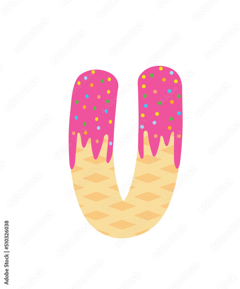 ice cream alphabet svg, summer alphabet letters font ice cream svg, Ice ...
