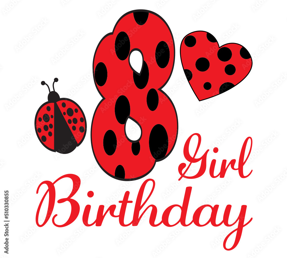 lady bug birthday svg png, birthday girl boy svg, Ladybug SVG, birthday ...