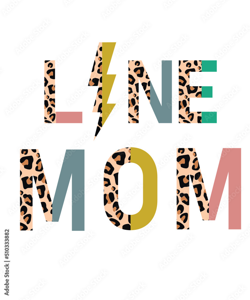 Line wife mom svg, lineman svg, ineworker svg, line wife half leopard ...