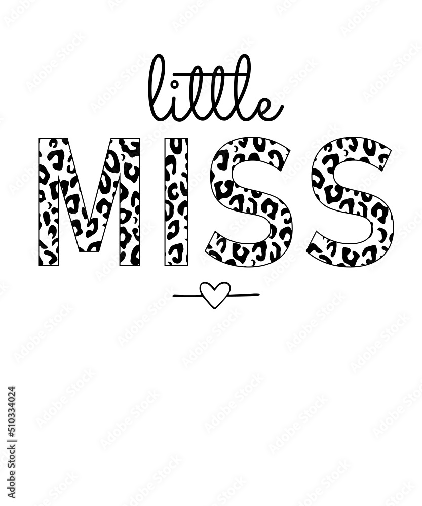 Little Miss svg, Little Miss half leopard svg, Baby Girl Svg Png, Baby ...