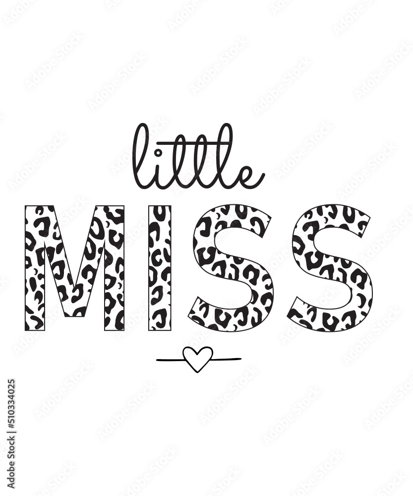 Little Miss svg, Little Miss half leopard svg, Baby Girl Svg Png, Baby ...