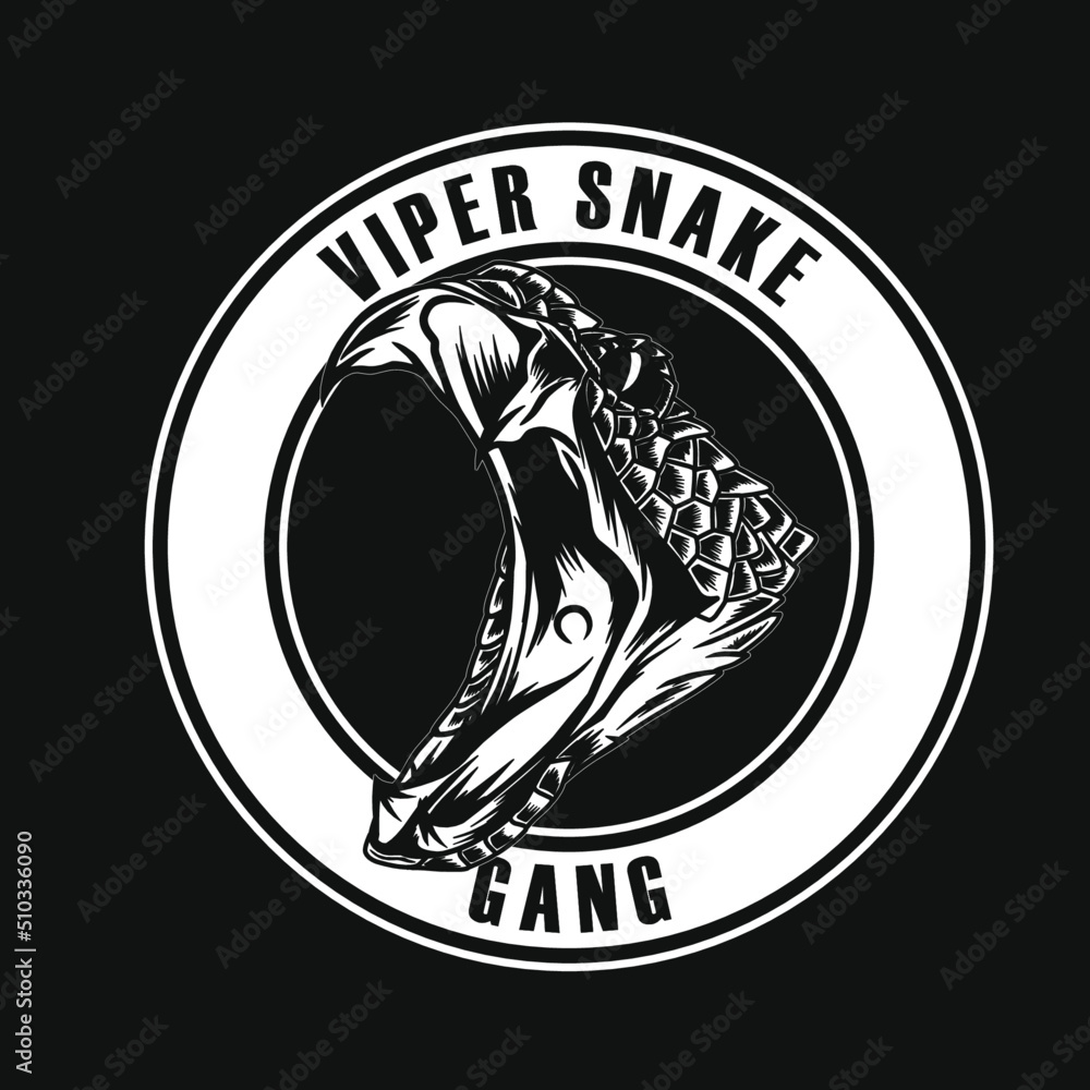 viper snake gang logo concept Stock Vector | Adobe Stock