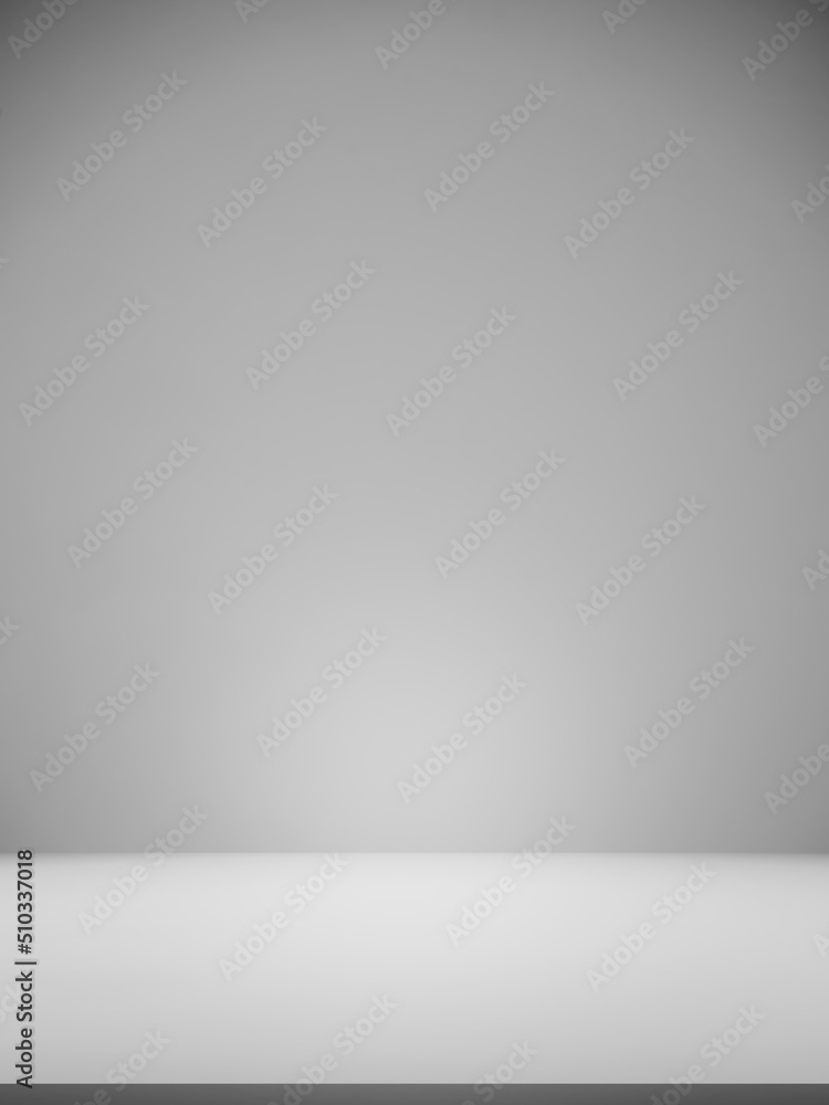 Backdrop empty gray light bright smooth cement wall room background ...