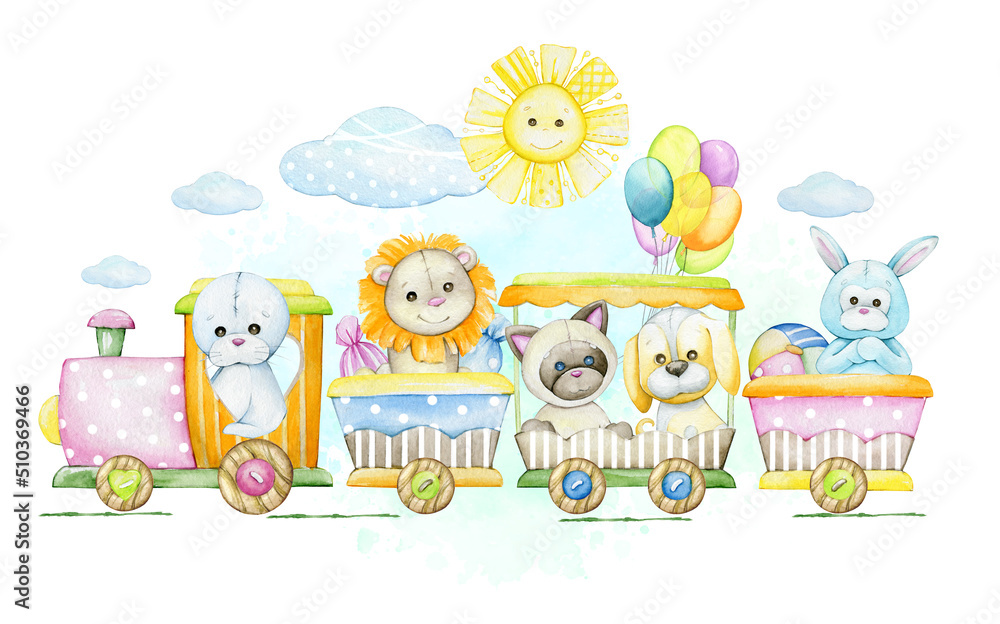 train, kangaroo, lion, kitten, puppy, navy seal, dream, clouds ...