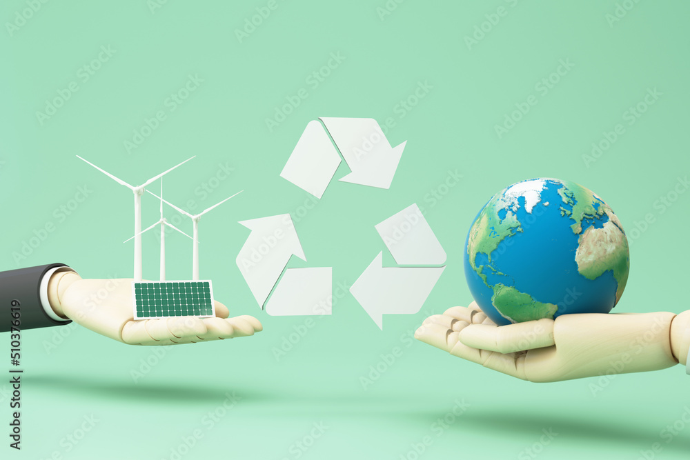 Clean energy concept on World Environment Day or International Day of ...