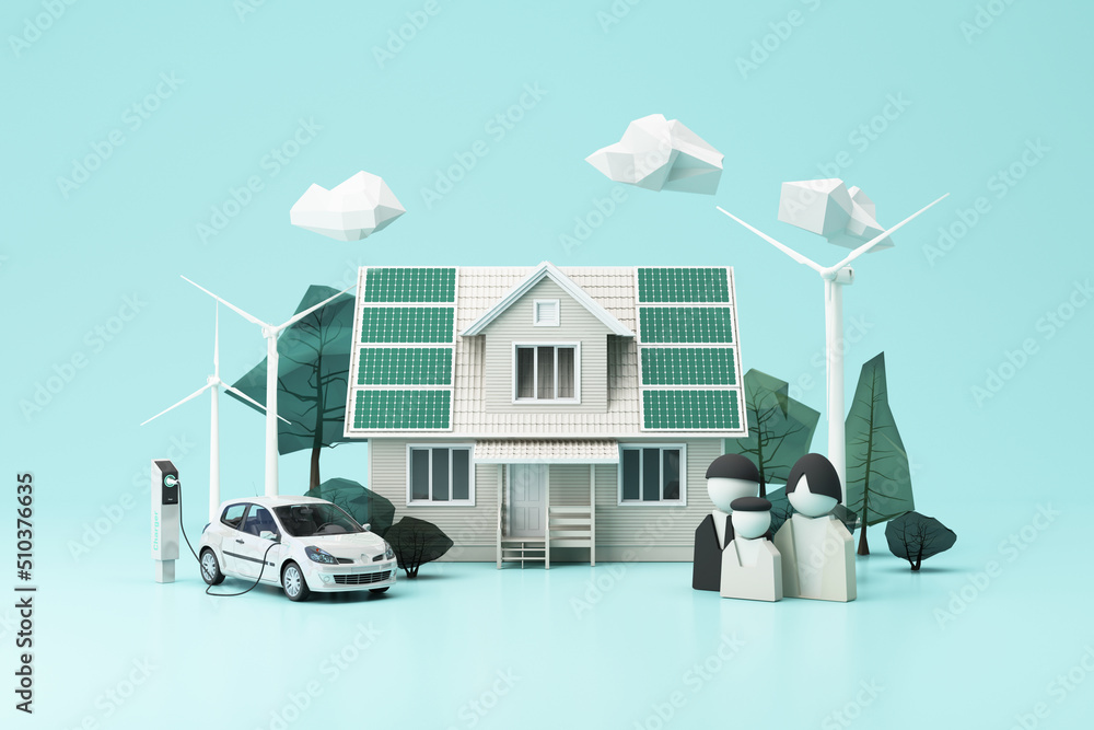 Clean energy concept on World Environment Day or International Day ...