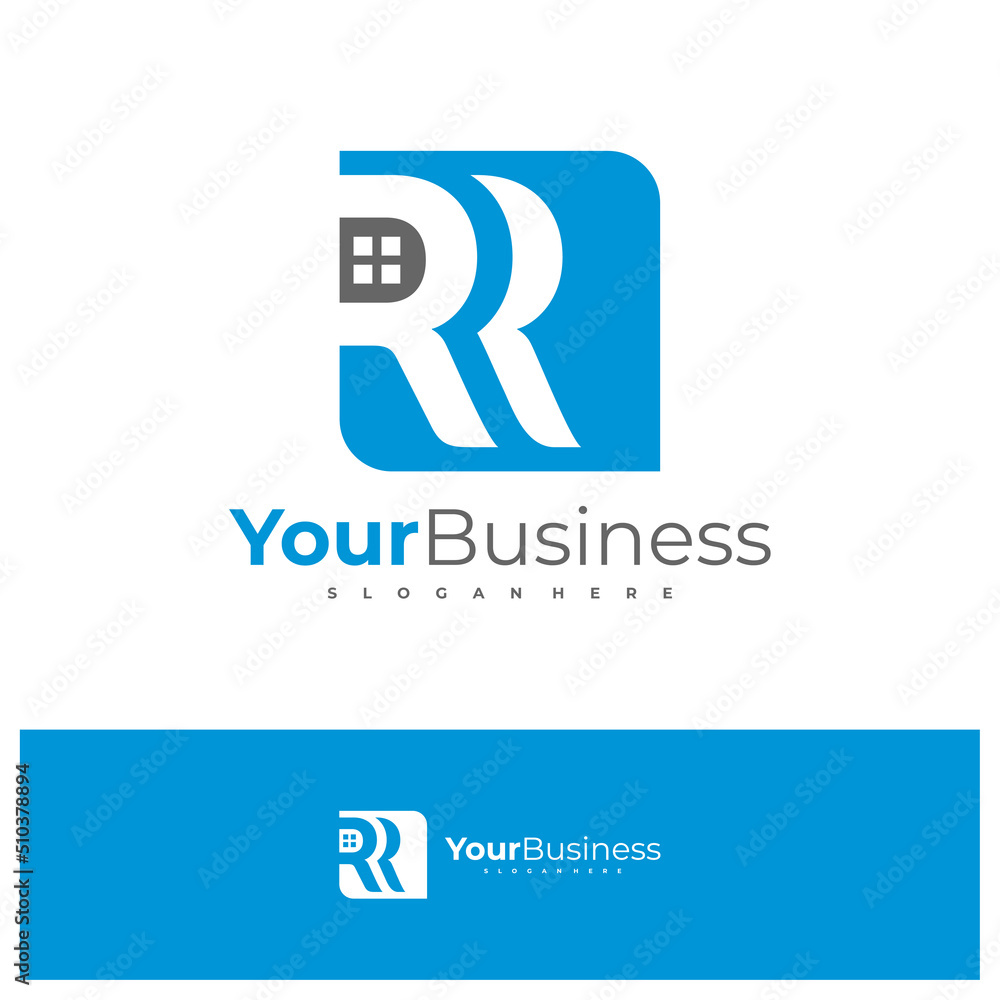 Letter R logo design vector template, Initial RR logo concepts ...