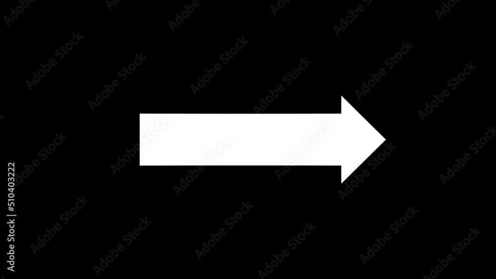 White picture of arrow on a black background. file for business ...