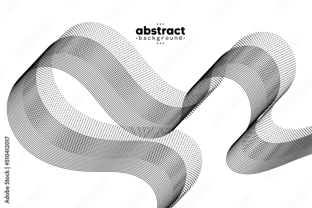 Abstract flow line digital technology design concept, Background and ...
