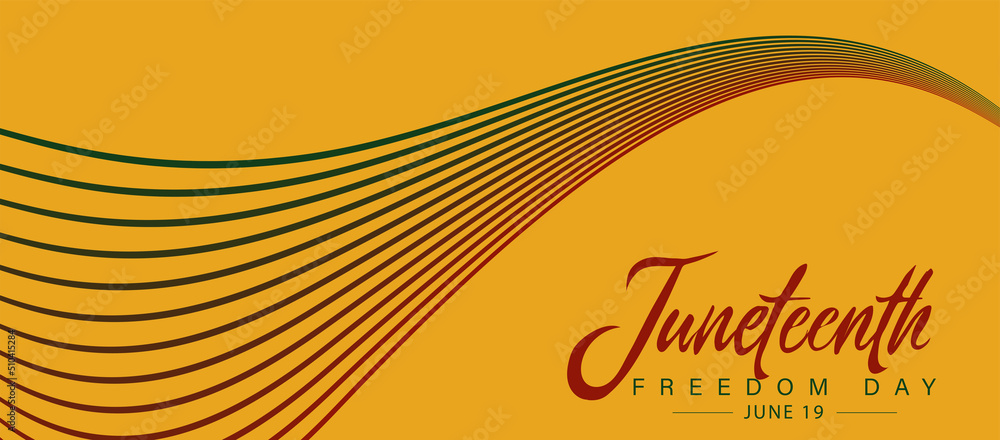Juneteenth freedom day JUNE 19 banner poster design. Juneteenth ...