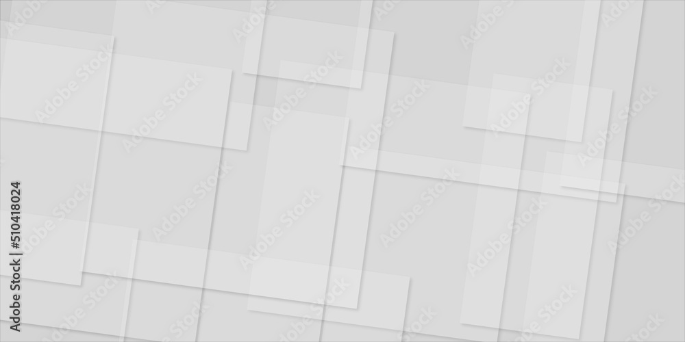 Abstract white background with diamond and triangle shapes layered in ...