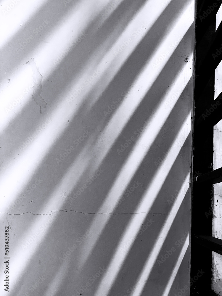 shadow on the white wall. natural light overlay for background. Stock ...