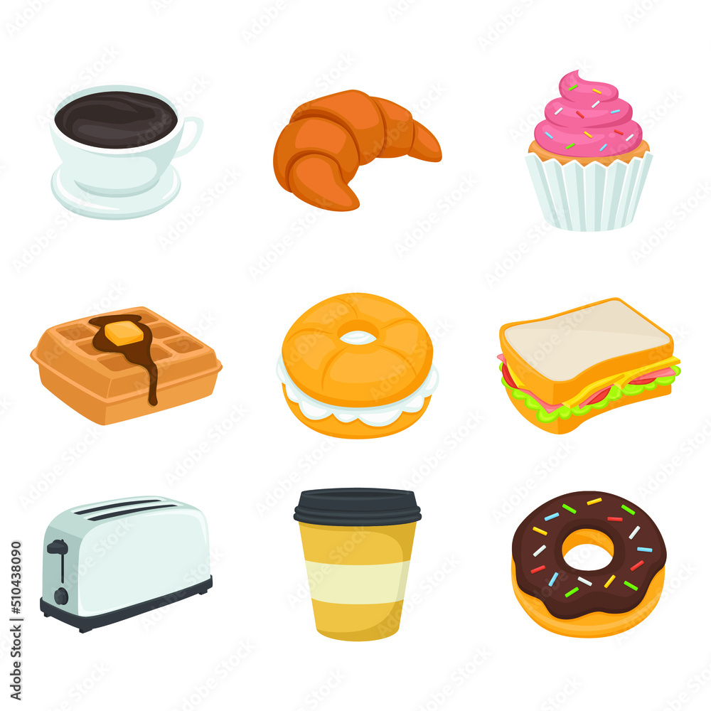Breakfast Sign Emoji Icon Illustration. Food Vector Symbol Emoticon ...