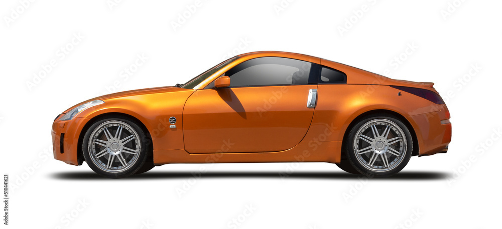 Nissan 350Z sport car, side view isolated on white background, 4 June ...